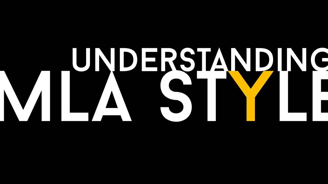 Understanding MLA Style (8th edition, 2016 updates)