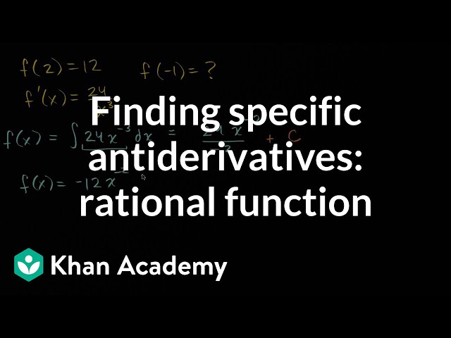 Understanding Antiderivatives: A Step-by-Step Guide to Finding F of ...