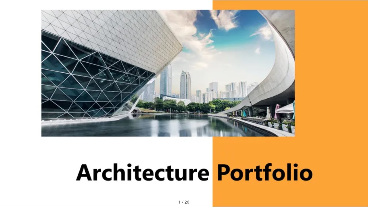 Architecture Portfolio PowerPoint Presentation