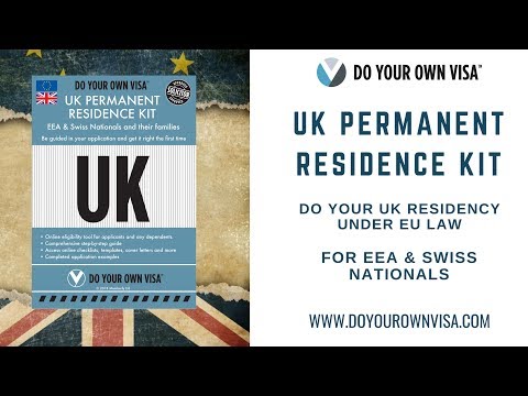 UK PERMANENT RESIDENCY KIT - for EU Nationals