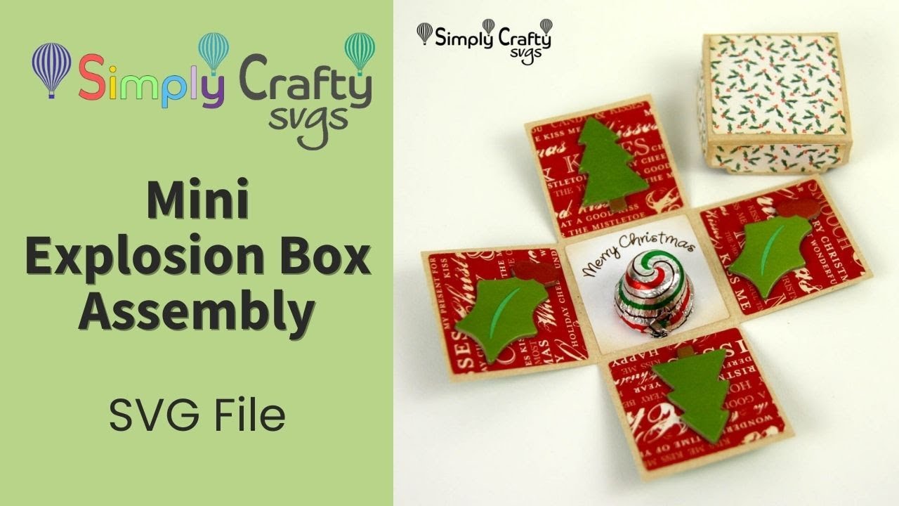 Mini Explosion Box Assembly - SVG File