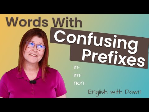 Words With Confusing Prefixes - in im non | English With Dawn