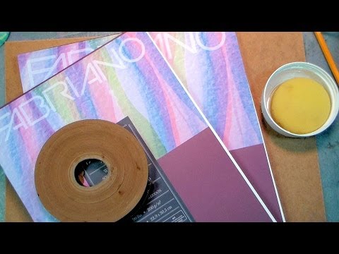 Tutorial: How to Stretch Watercolor Paper! – The Frugal Crafter Blog