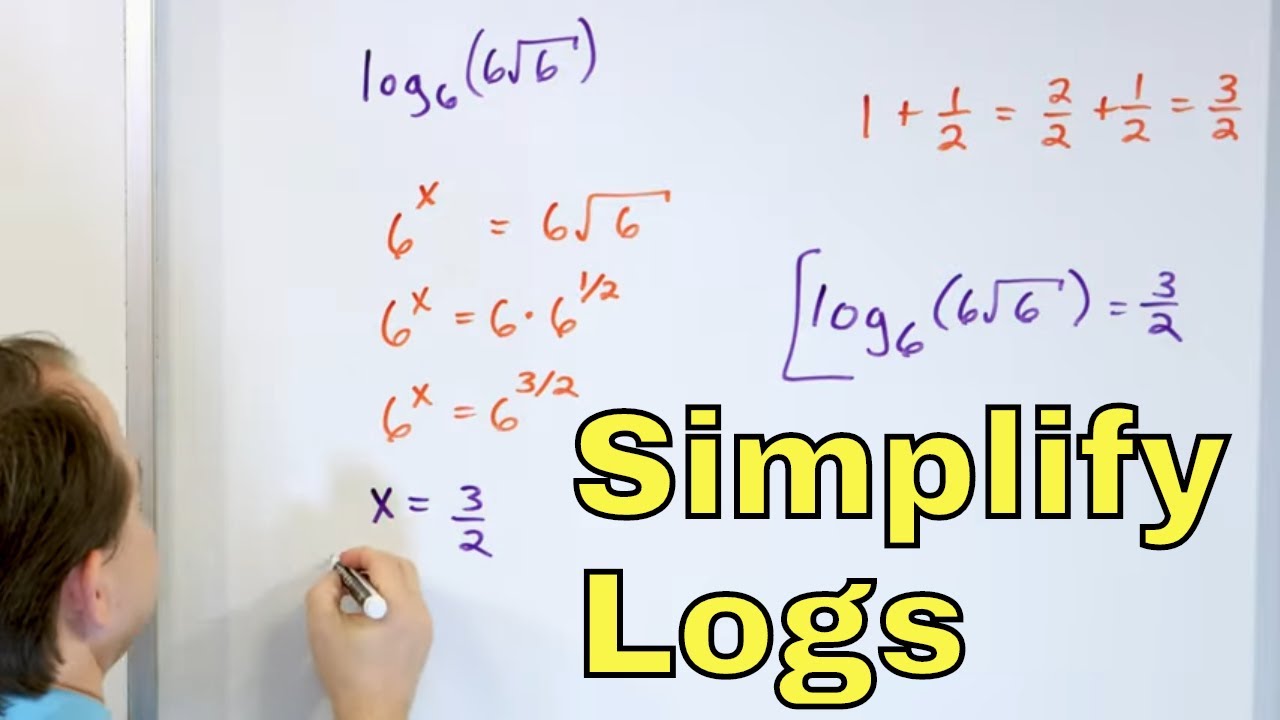 16 - Simplify Logarithms - Part 1 (Log Bases, Calculate Logarithms & More)