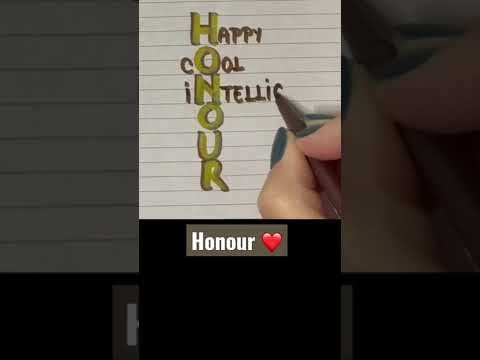 Meaning of the name HONOUR #meaning #name #honour