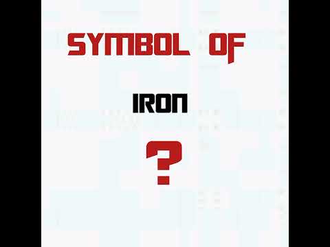 Symbol Of Iron || Fe || #shorts