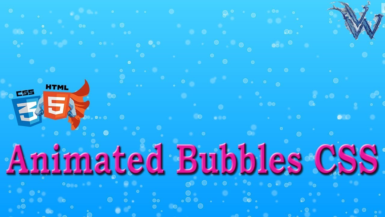 Animated bubbles css With html and Javascript | cool css animation By Amazing Techno Tutorials