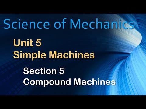 Compound Machines Section 5.5 – Science of Mechanics