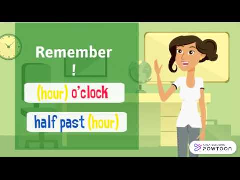 What time is it? Half past / o'clock