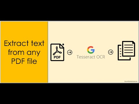 Extract text from Any PDF File (even scanned ones) using OCR pytesseract in 3 SIMPLE STEPS!