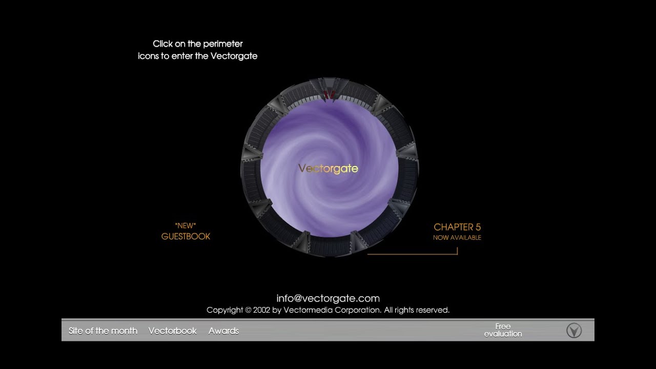 Vectorgate flash website in 2002