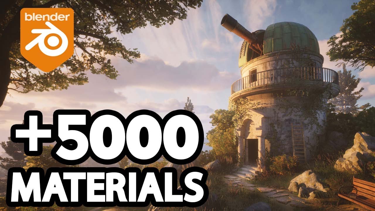 Mega Blender PBR Materials Library For ALL