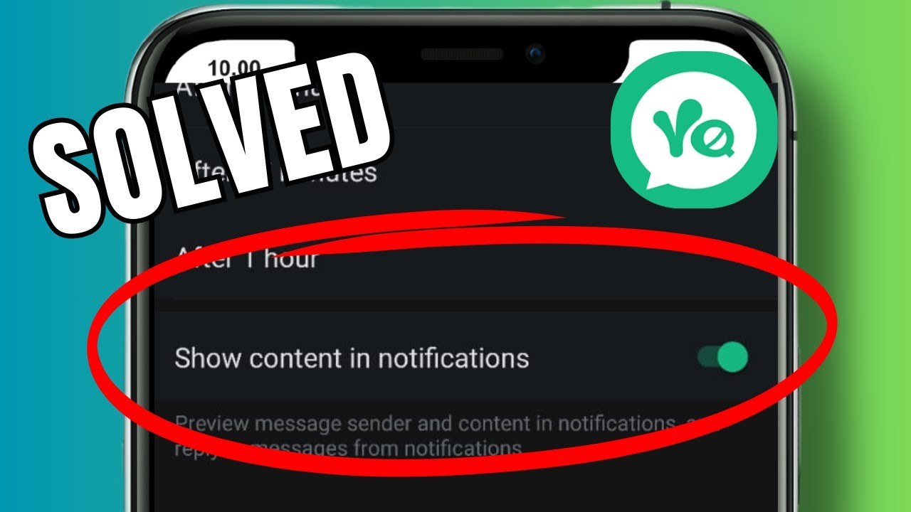 How to disable content notifications on YallaChat