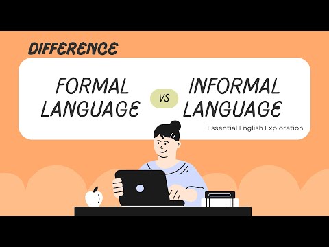 Formal vs Informal Language |difference between formal and informal language |master Communication