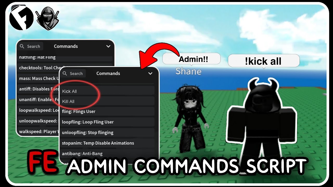 [ FE ] Universal Admin Commands Script - ROBLOX SCRIPTS - Troll/Kill All Players