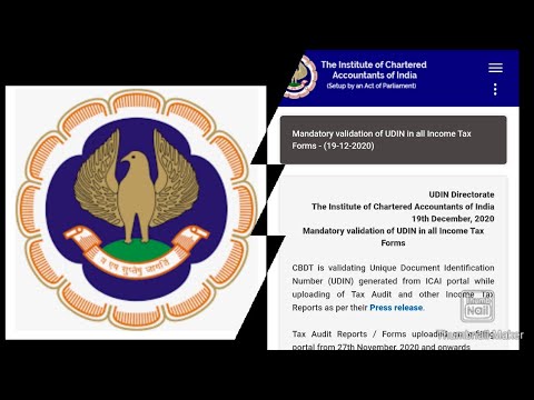 #Icai new announcement #Mandatory validation of UDIN in all income tax forms#