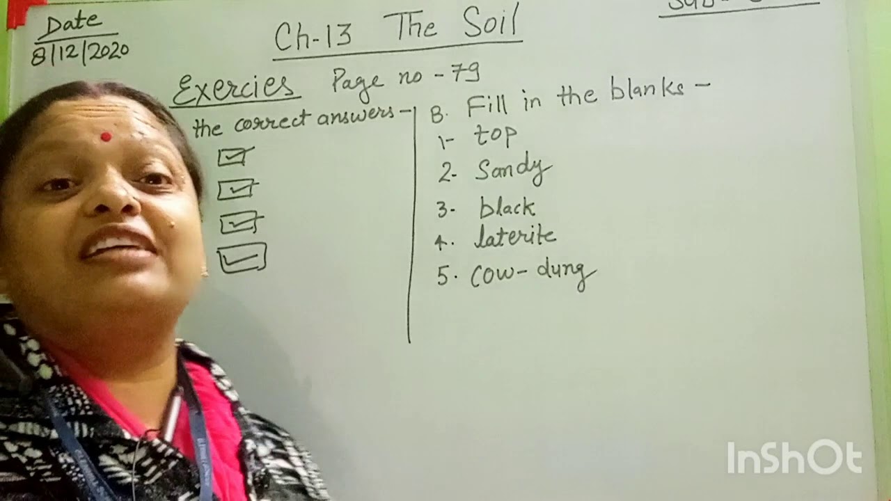 Class 4// Ch 13: The Soil (Book Exercises)
