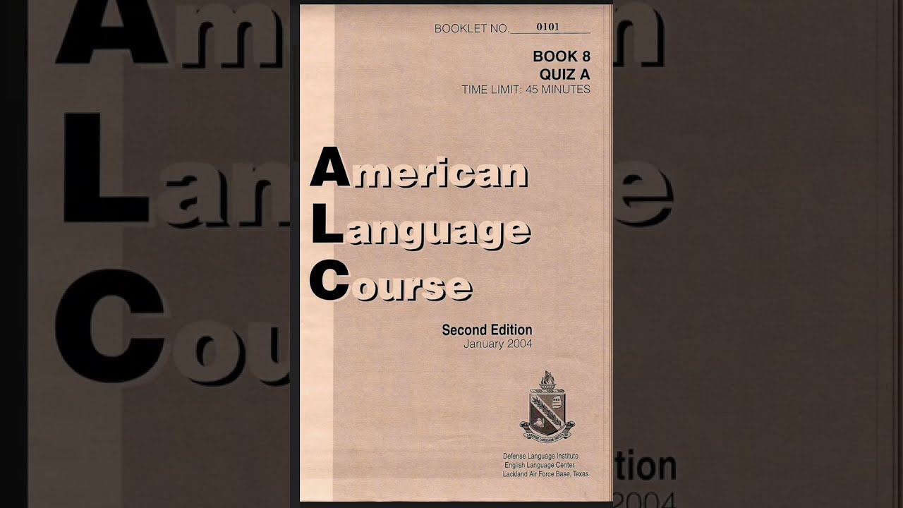 ALC BOOK 8 quiz A with answers