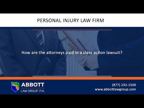How are the attorneys paid in a class action lawsuit?