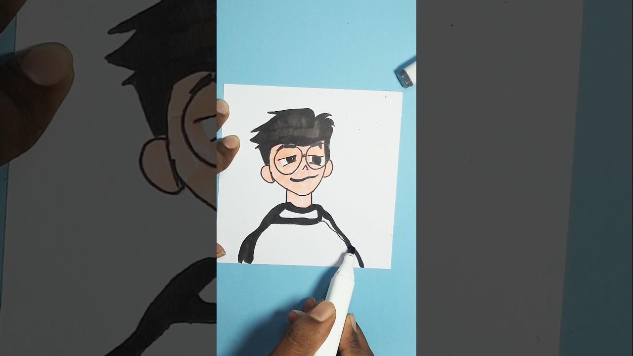 Vector Animation Cartoon Boy🙋‍♂️ #shorts #drawing #art #vectorart #animation #cartoon