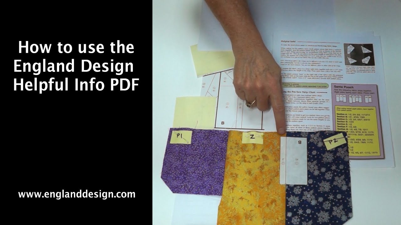 Using the Helpful Info PDF (England Design)