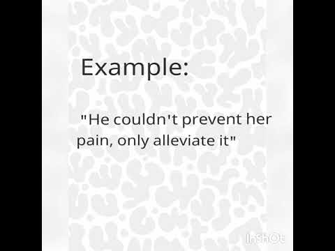 Alleviate word meaning, example, synonym and antonym...