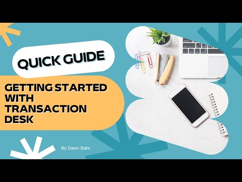 Getting started with Transaction Desk
