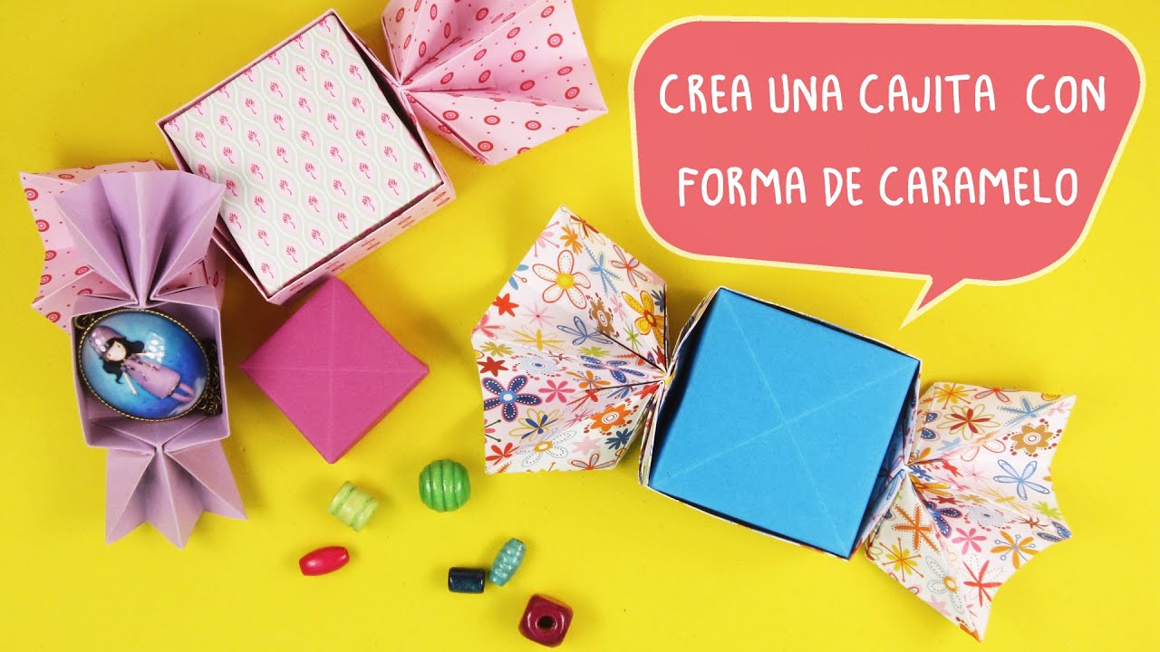 #Caja de #Regalo con Forma de Caramelo