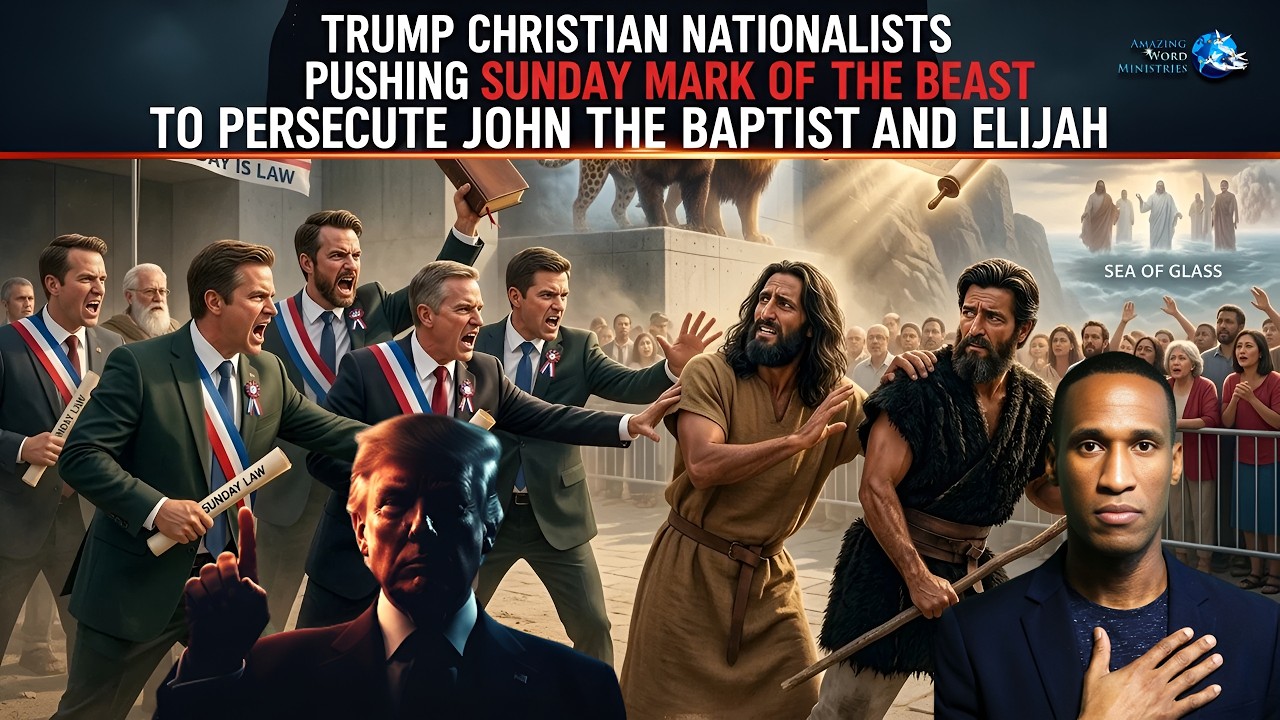 Trump Christian Nationalists Pushing Sunday Mark of The Beast To Persecute John The Baptist & Elijah