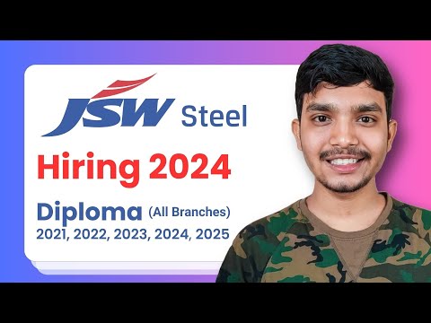 JSW Steel Diploma Hiring 2024 | JSW Dolvi | Jindal Diploma Jobs | @MahatoUpdatesYT