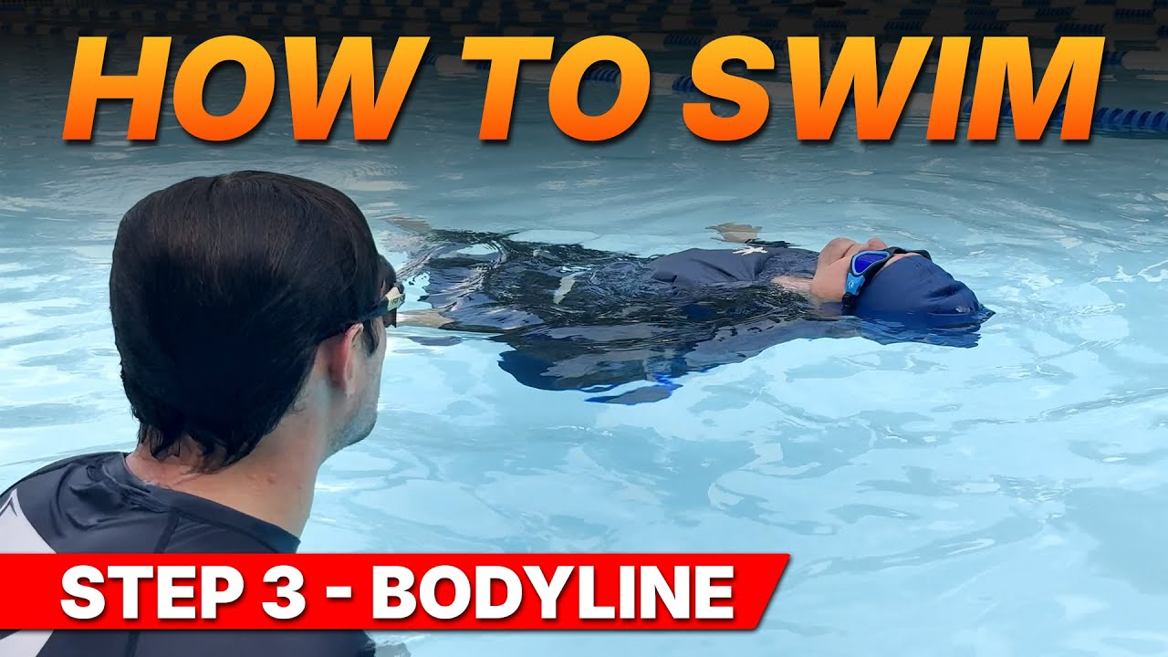 Beginner Swimming Lesson 3: Bodyline | How to Swim Faster