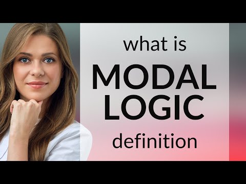 Modal logic | definition of MODAL LOGIC