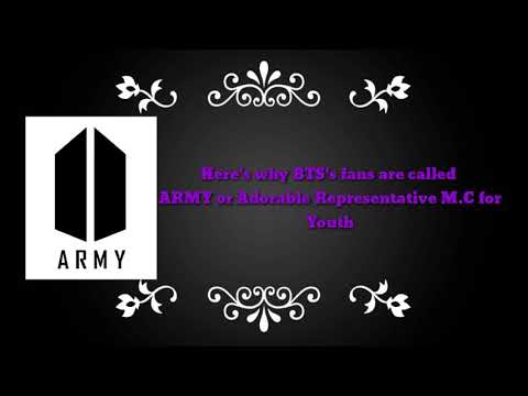 Why BTS's fans are called A.R.M.Y?๐ค๐ค