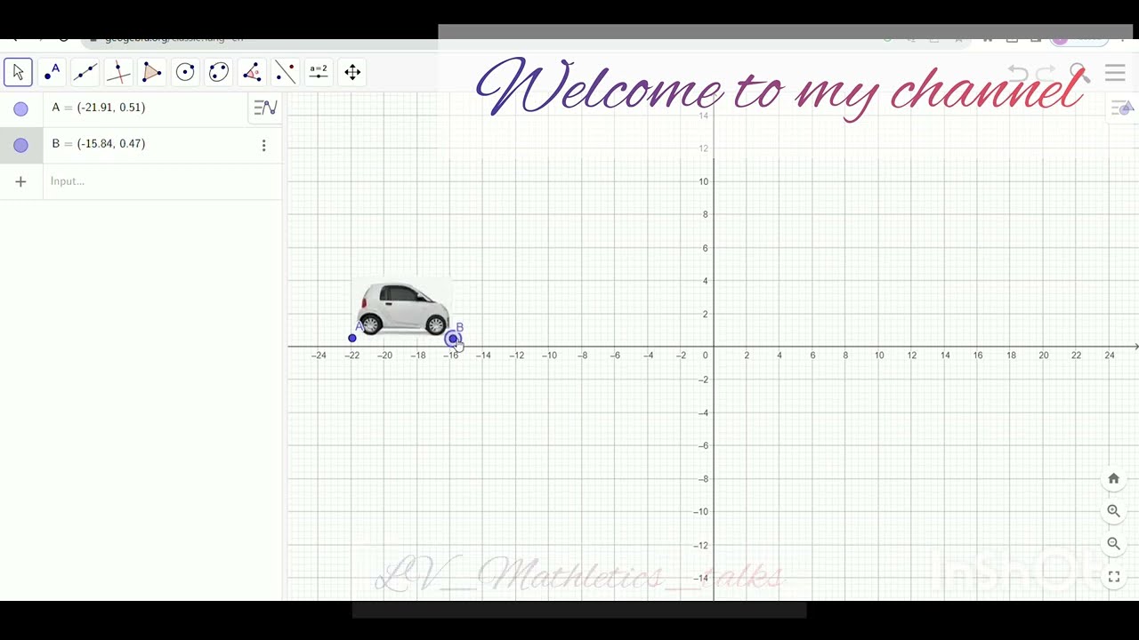 @Play: Car Animation using Geogebra #youtubeeducation