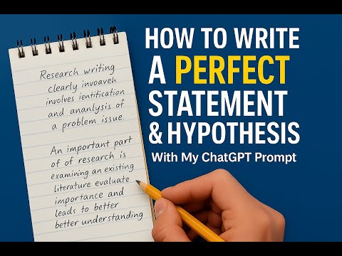 How to Write Statement of the Problem in Research | ChatGPT + Real Examples for Thesis & Proposal