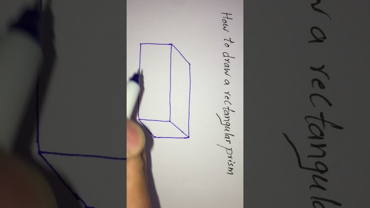 How to draw a rectangular prism/ Rectangular Prism  #Easygeometry #Geometry