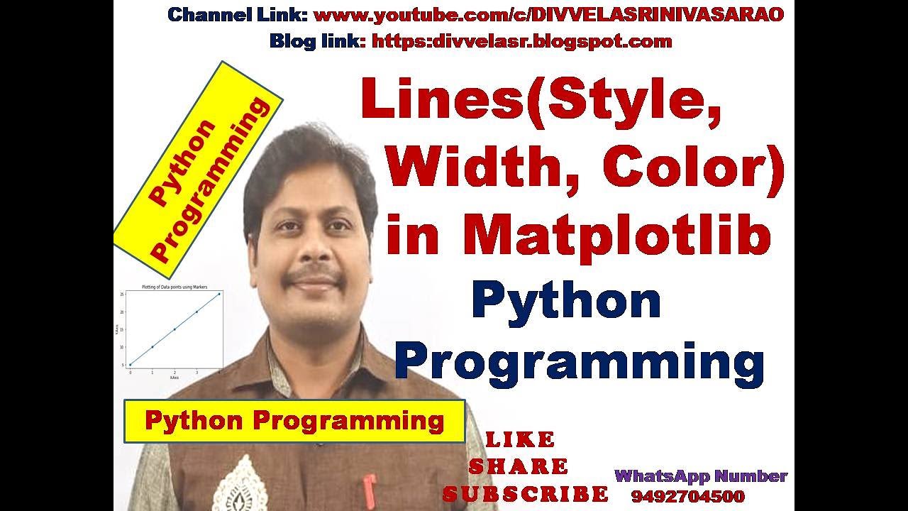 Lines(Style, Width & Color) in Matplotlib || Python Programming || Lines in Matplotlib || Python