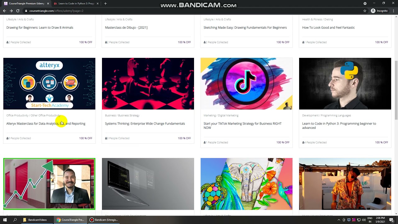 Learn Python for Free on Udemy