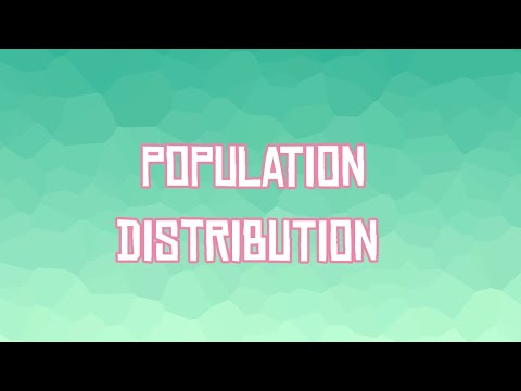 POPULATION DISTRIBUTION, MEASURING POPULATION AND POPULATION GROWTH PROBLEM.