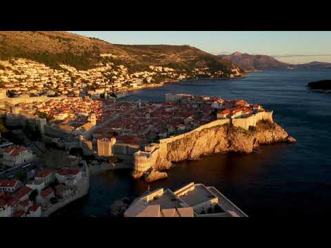 Flying in Dubrovnik, Croatia.