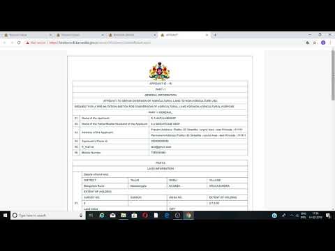 How to apply for Affidavit landconversion in Citizen login