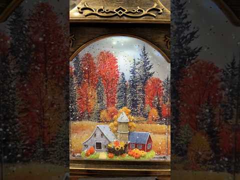 Beautiful Harvest Glitter Globe