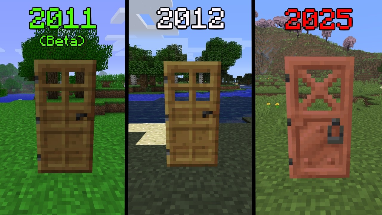 Minecraft sounds in 2012 vs Now