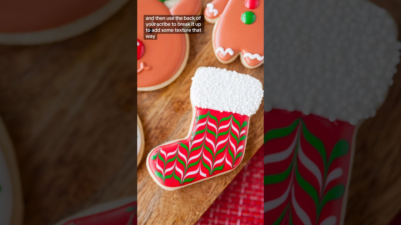 3 beginner friendly Christmas cookie designs with wet on wet royalicing #cookiedecorating #christmas