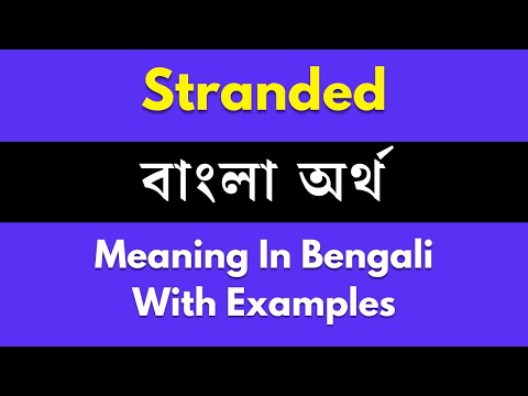 Stranded Meaning in Bengali /Stranded শব্দের বাংলা ভাষায় অর্থ অথবা মানে কি