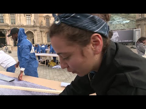 For the 30th anniversary of the Louvre Pyramid, the artist JR is creating a collaborative work