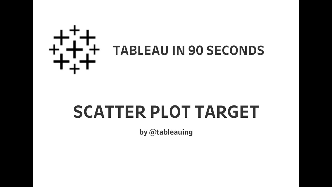 SCATTER PLOT TARGET - Tableau in 90 Seconds