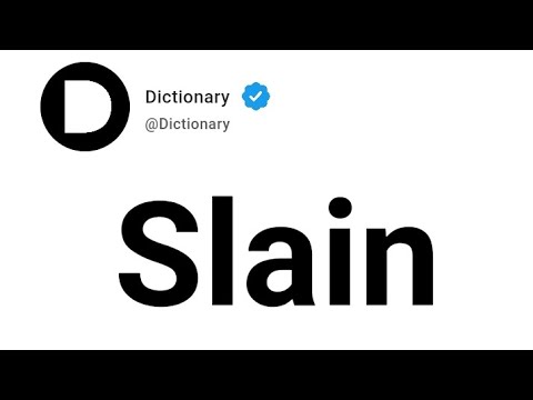 Slain Meaning In English