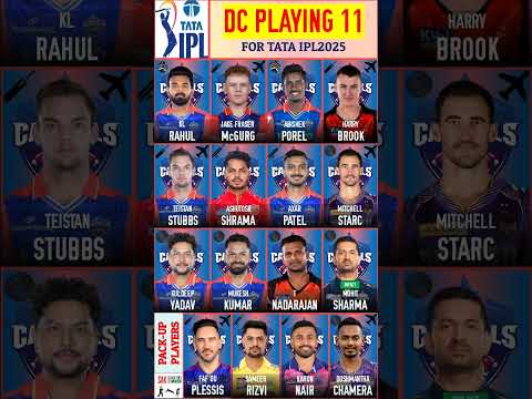 Delhi Capitals Playing Eleven for TATA IPL 2025 | Delhi Capitals Squad for TATA IPL 2025 | DC Squad
