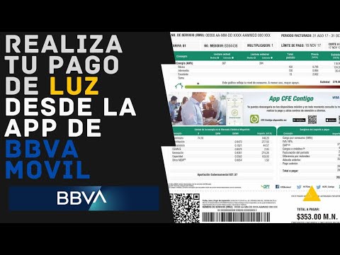 Como Pagar la luz con Bancomer Móvil 2023
